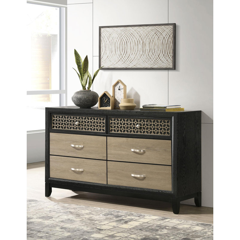 Latitude Run® 6-drawer Dresser Black | Wayfair